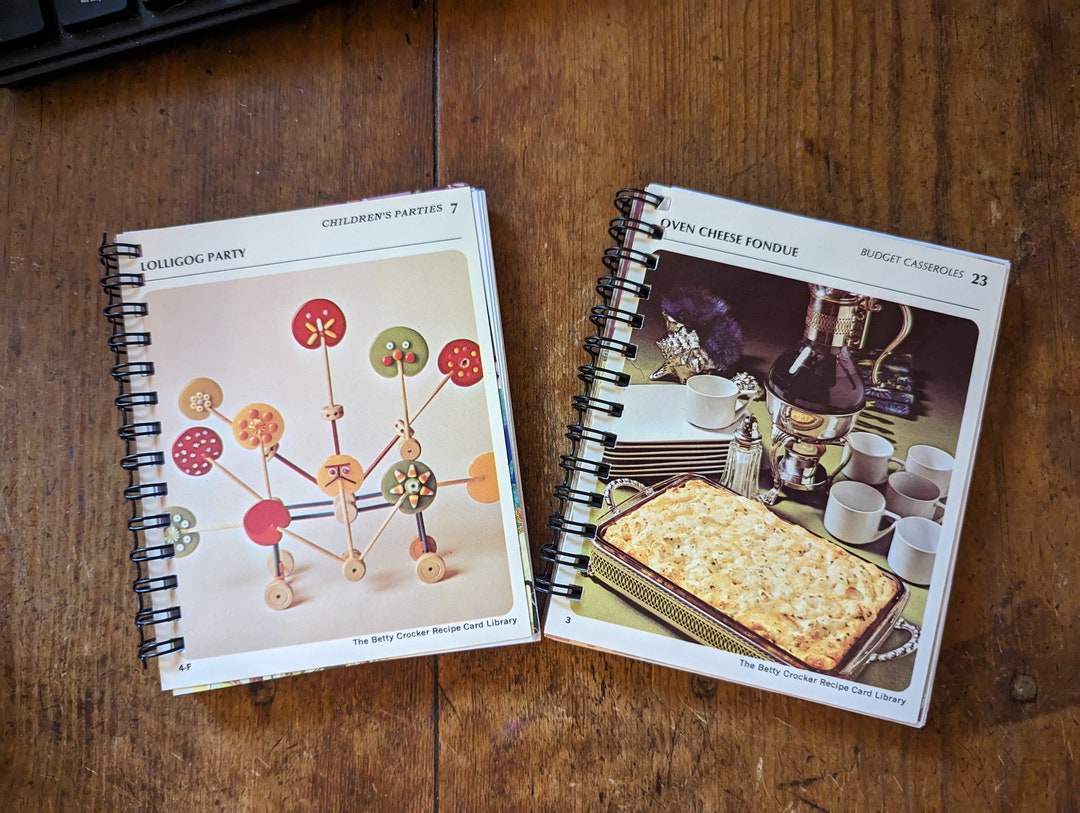 Betty Crocker Retro Recipe Card Recycled Reclaimed Zero Waste - Etsy