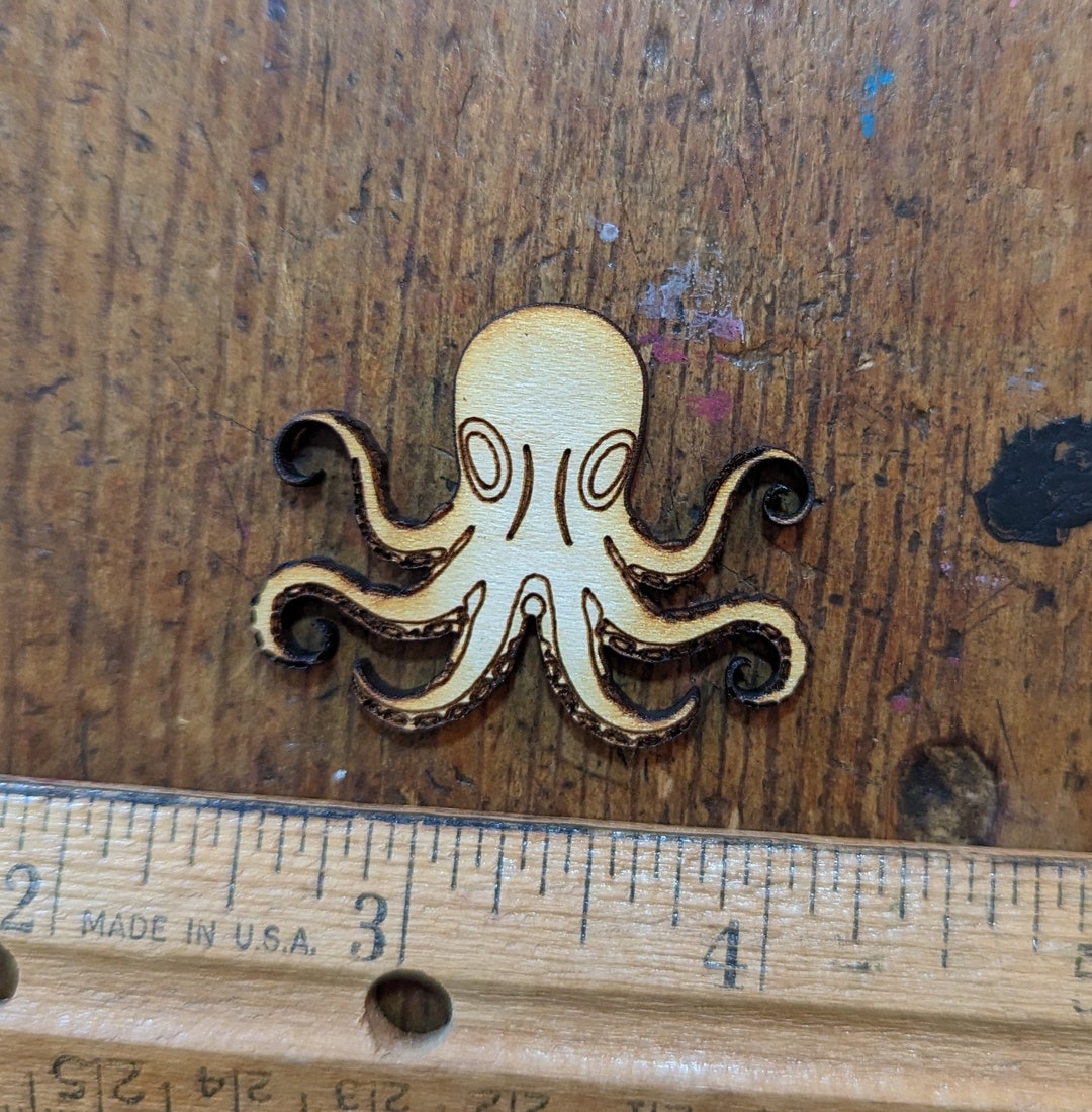 12 Octopus Laser Cut Wooden Shape Crafting Blanks - Etsy