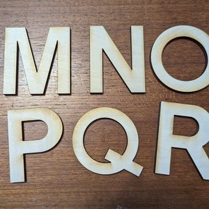 2 1/2 Tall Letters Laser Cut Wooden Shape Crafting Blanks - Etsy