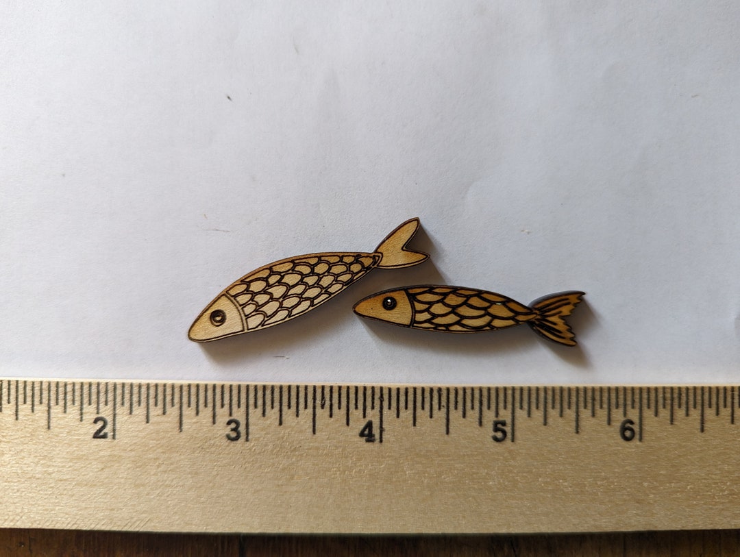 12 Fish Laser Cut Wooden Shape Crafting Blanks 2 2 - Etsy