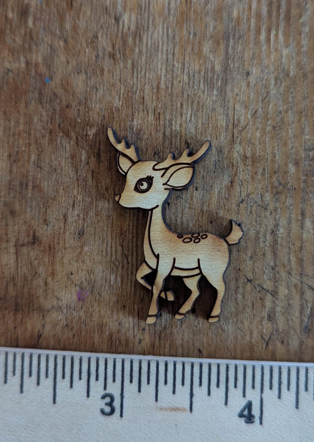 12 Pieces Reindeer Maple Wood Cut Outs for Crafts Lot No Hole - 1/8 ...