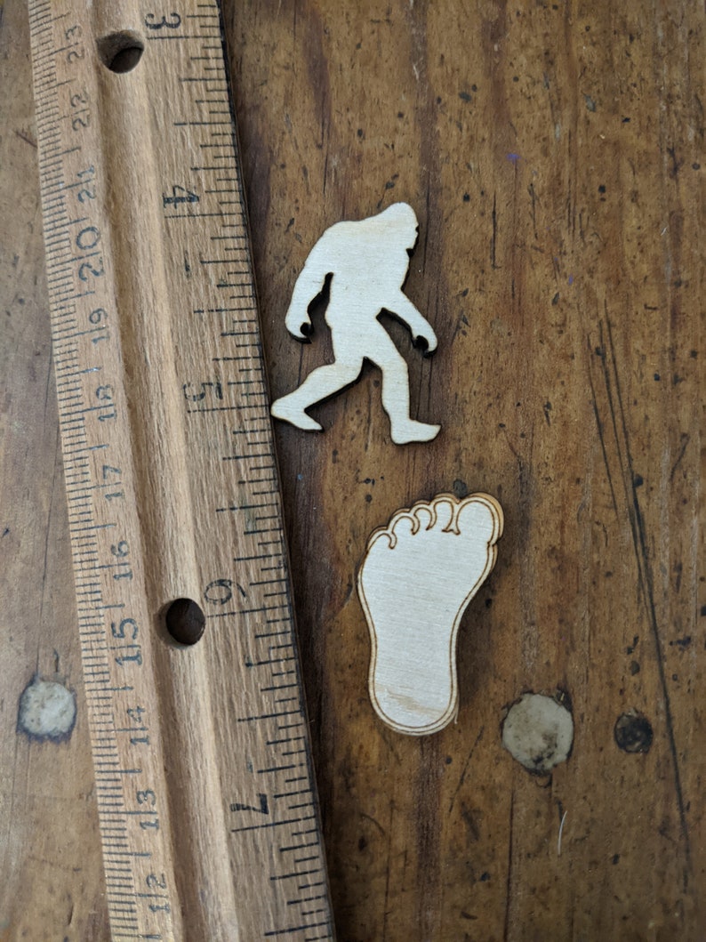 12 Bigfoot Sasquatch Feet Laser Cut Wooden Shape Crafting - Etsy