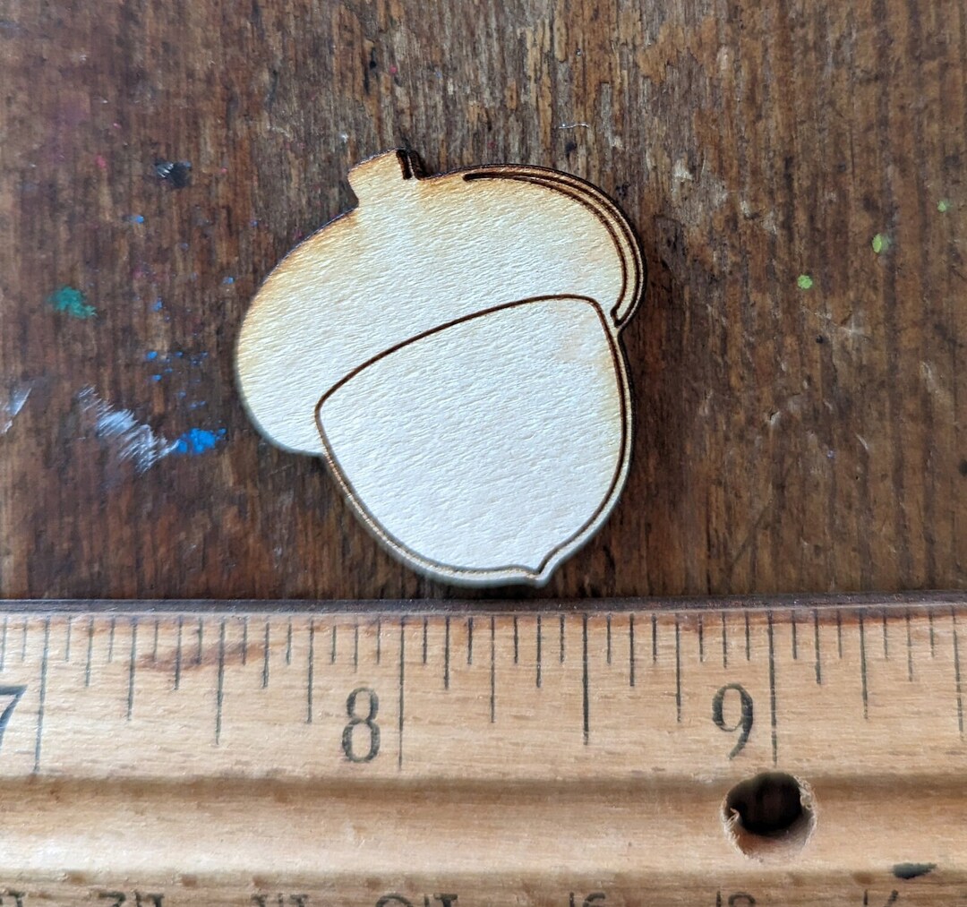 12 Acorn Nut Laser Cut Wooden Shape Crafting Blanks 1 1/4 X 1 1/4 - Etsy