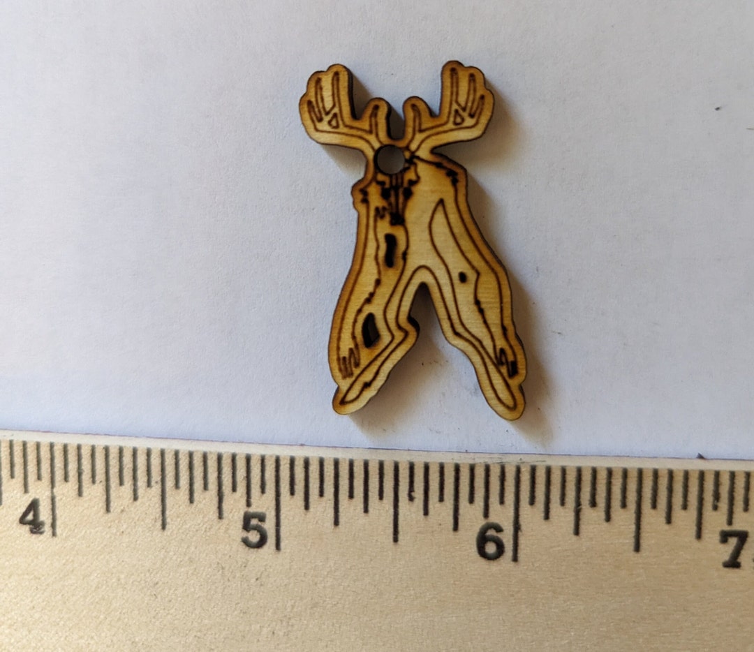 12 Wendigo Laser Cut Wood Shape Crafting Jewelry Charms With - Etsy