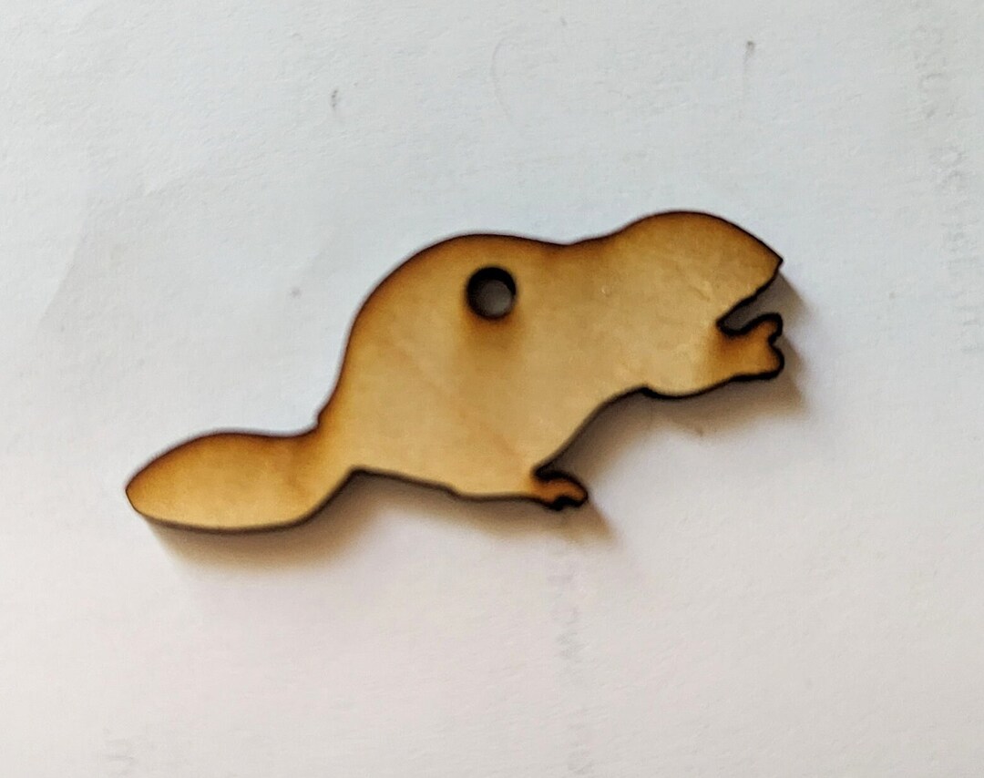 12 Beaver Laser Cut Wooden Shape Crafting Blanks With Hole - Etsy