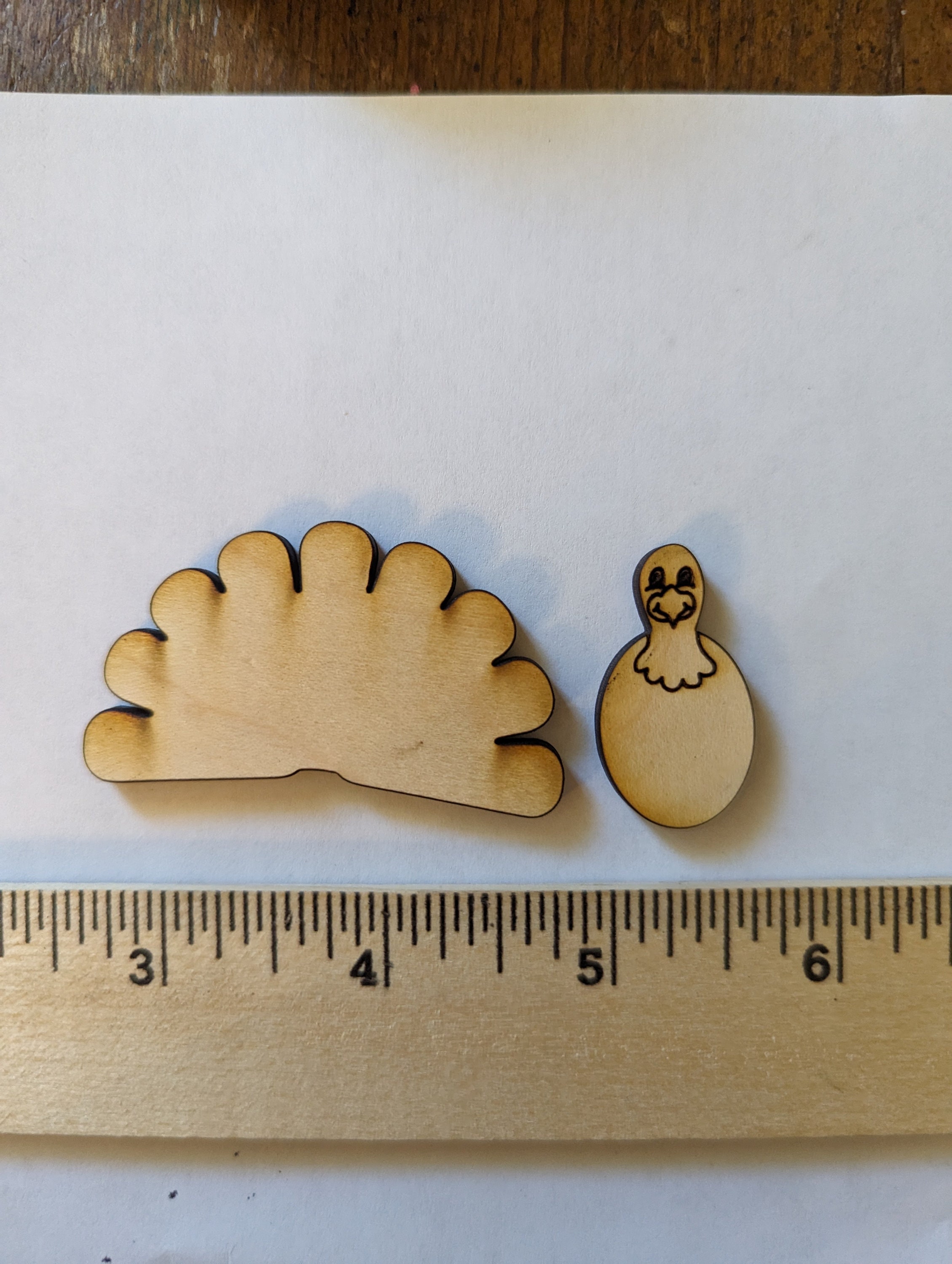 12 Turkey Laser Cut Wooden Shape Crafting Blanks 1 3/8 X - Etsy