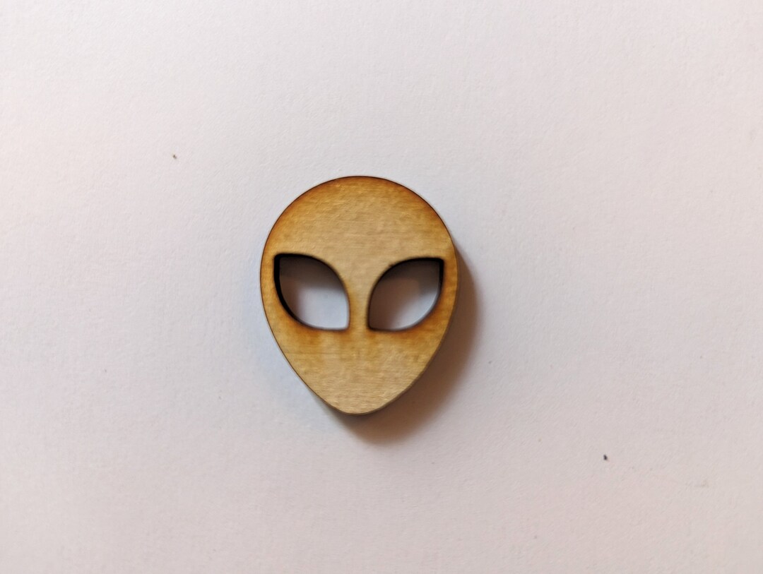 12 Larger Laser Cut Wooden Alien Head Shape Crafting Blanks No Hole - Etsy