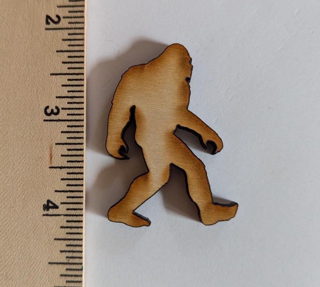 12 Bigfoot Maple Wood Cut Outs for Crafts 1 7/8 Tall X 1 3/8 Wide - Etsy