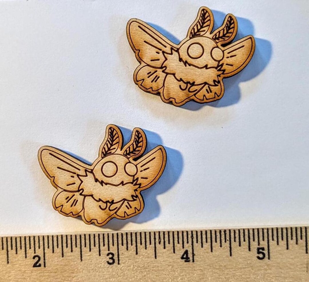 12 Pieces Mothman Maple Wood Cut Outs for Crafts Lot No Hole - 1/8 ...