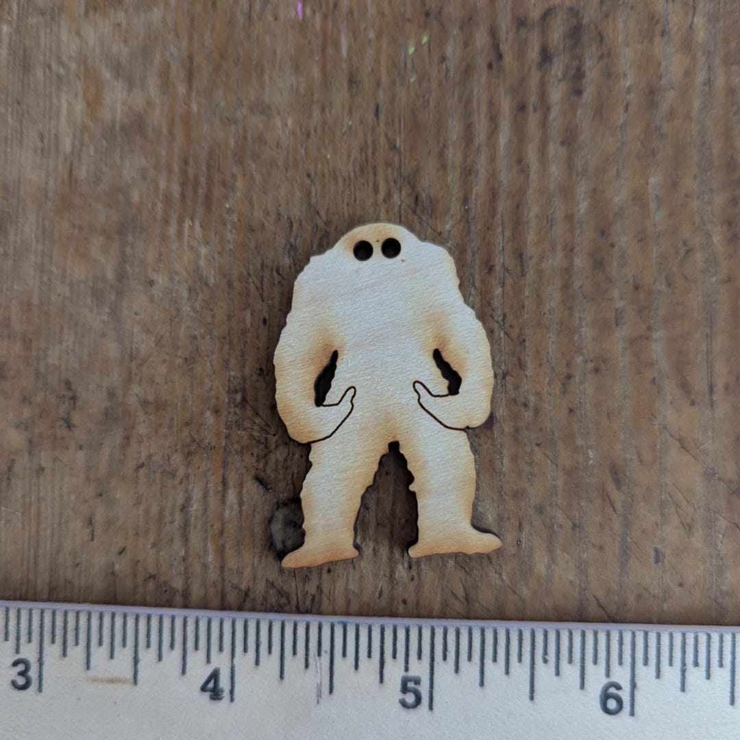 12 Momo Monster Maple Wood Cut Outs for Crafts 1 3/4" Missouri Monster ...