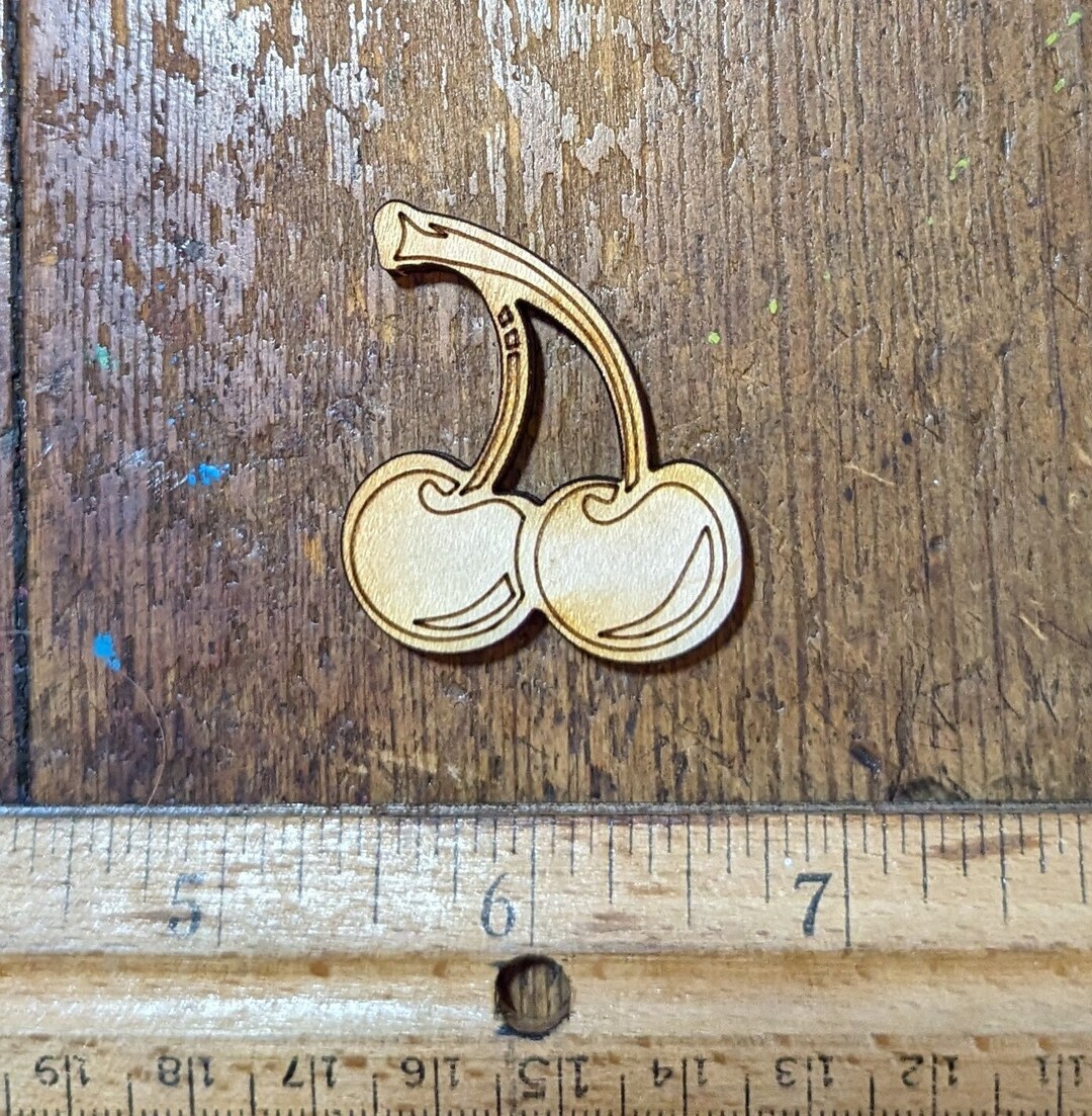 12 Cherry Laser Cut Wooden Shape Crafting Blanks 1/4 Thick Cherries - Etsy