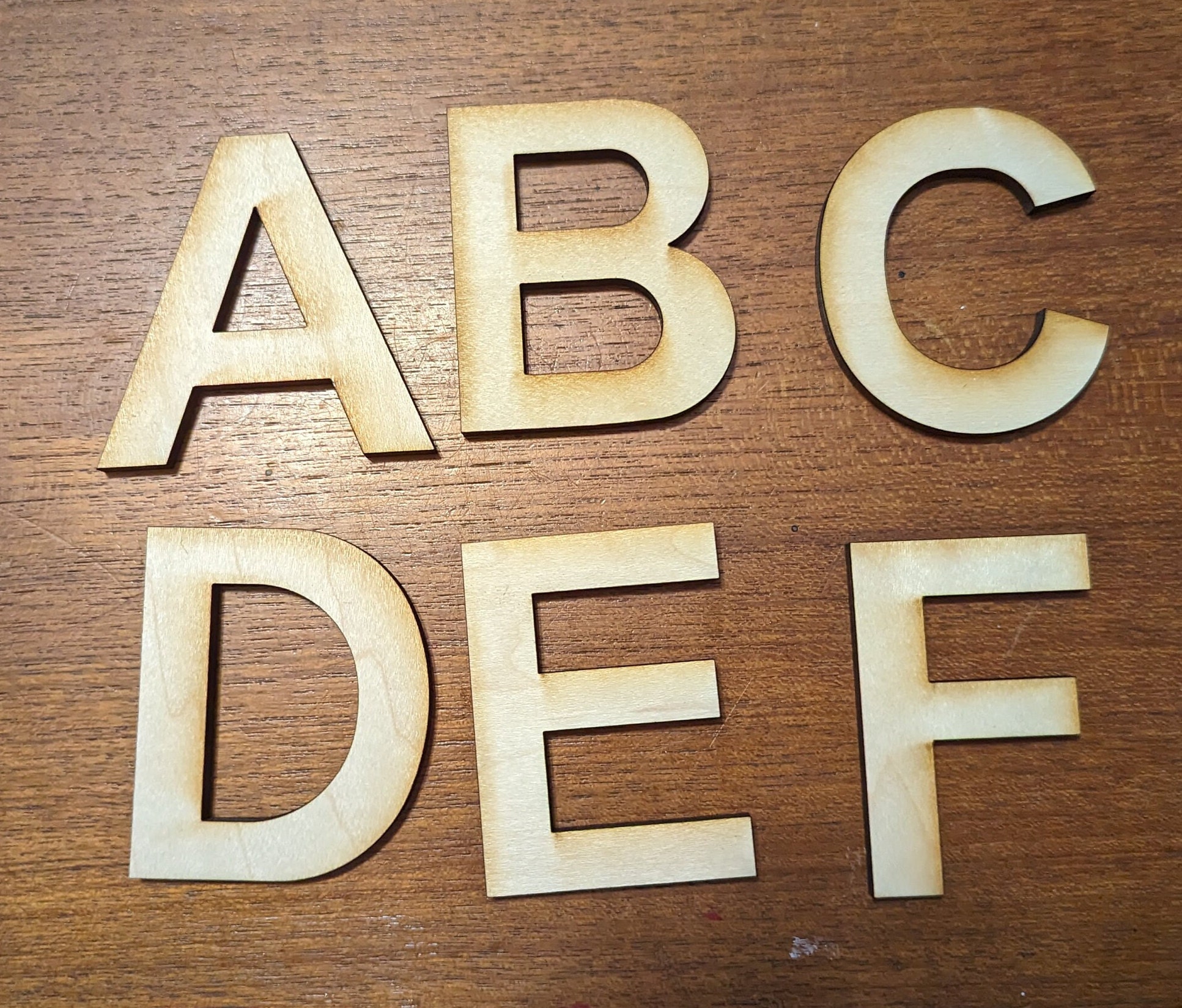 2 1/2 Tall Letters Laser Cut Wooden Shape Crafting - Etsy