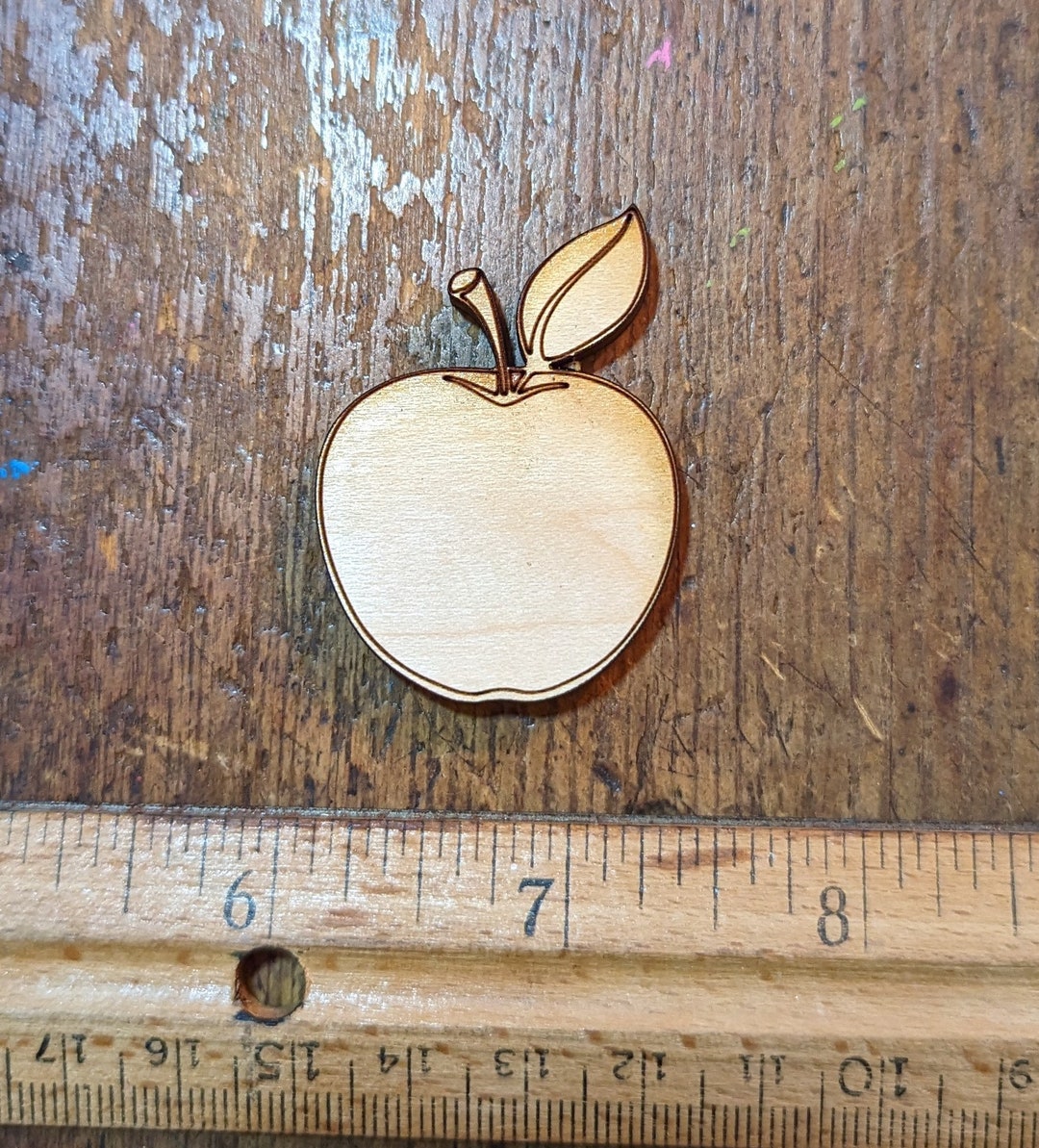 12 Apple Laser Cut Wooden Shape Crafting Blanks 1/4 Thick - Etsy
