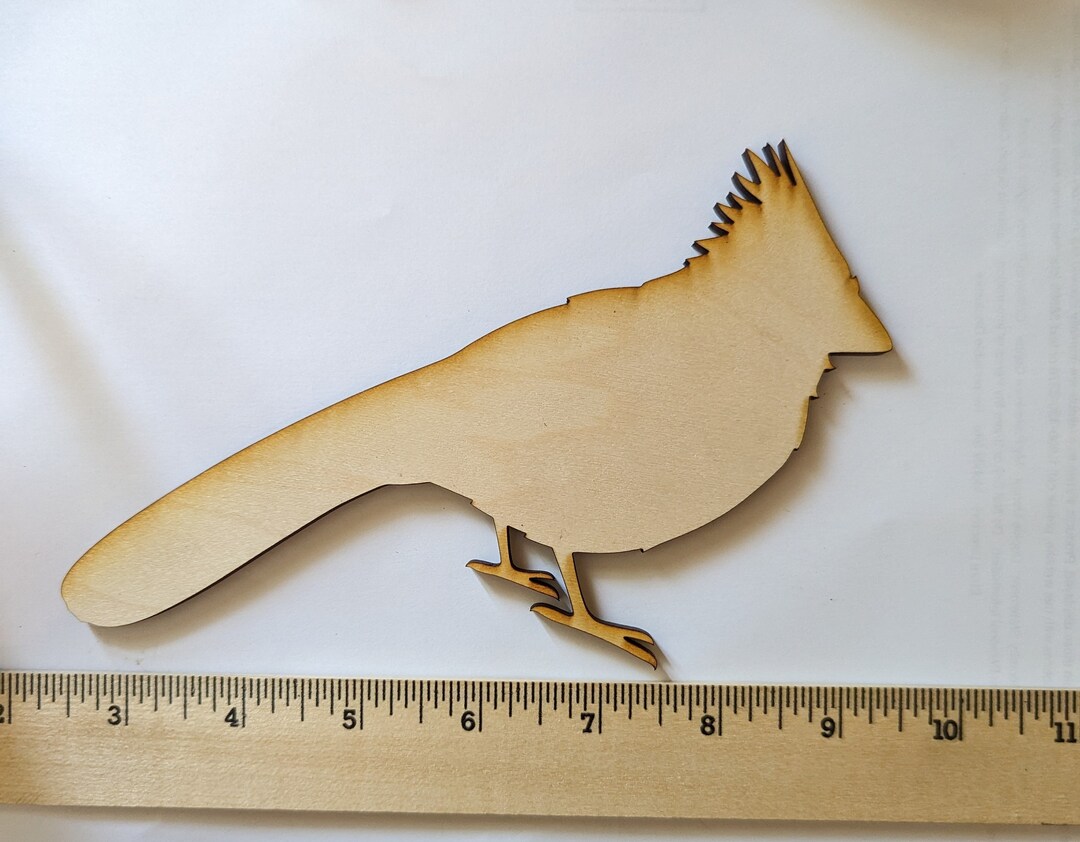 Cardinal Bird Laser Cut Wood Shapes Crafting Sign Making 7 1/4 - Etsy