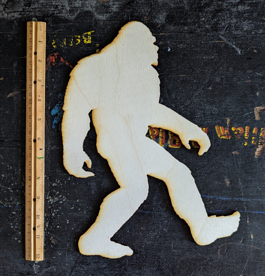12 Inch Bigfoot Sasquatch Laser Cut Wooden Shape Crafting - Etsy