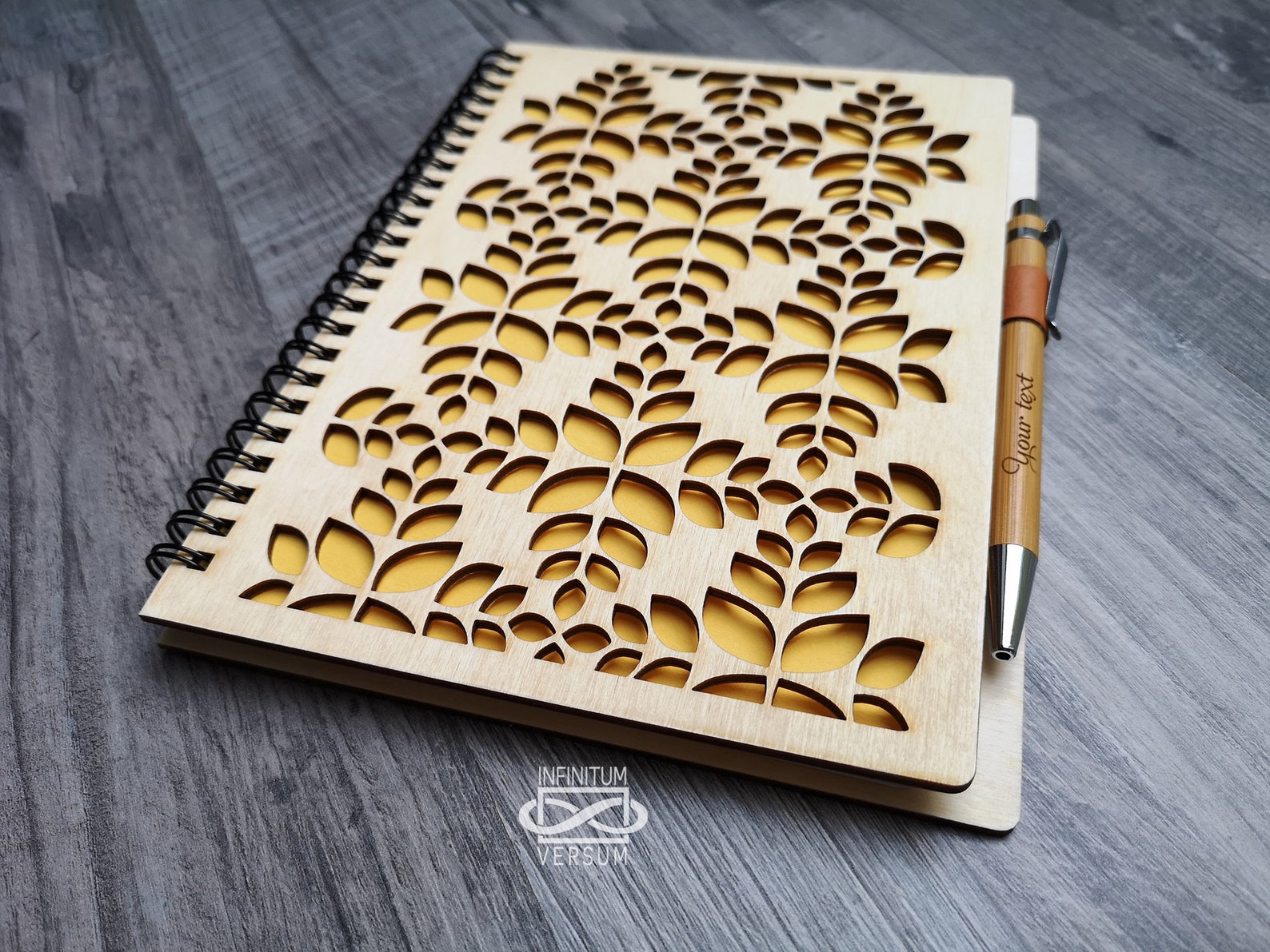 Wood Cover Notebook Wood Journal Wooden Notebook Engraved - Etsy