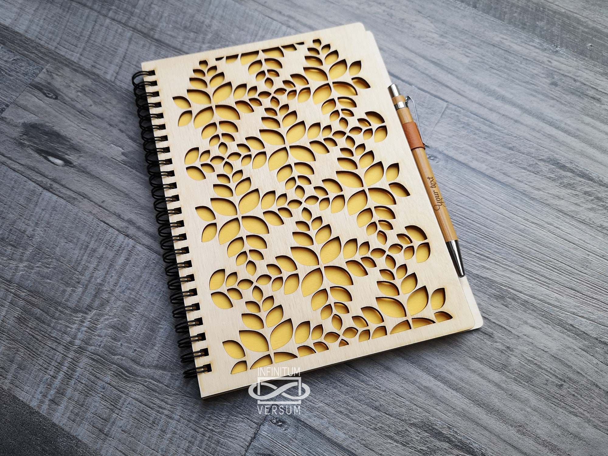 Wood Cover Notebook Wood Journal Wooden Notebook Engraved - Etsy