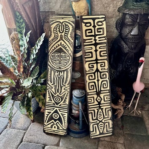 Decorative Polynesian Style Wall Panels - Etsy