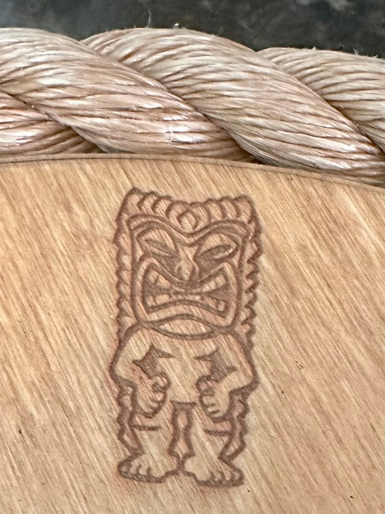 Custom Tiki God of Good Fortune Clock - Etsy