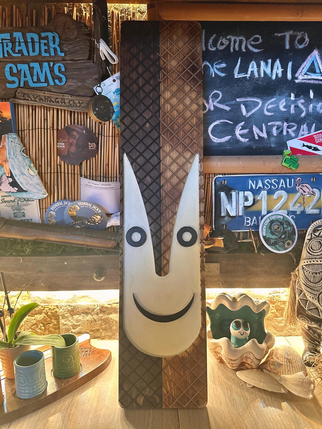 Two-tone Tiki Bob Mask - Etsy