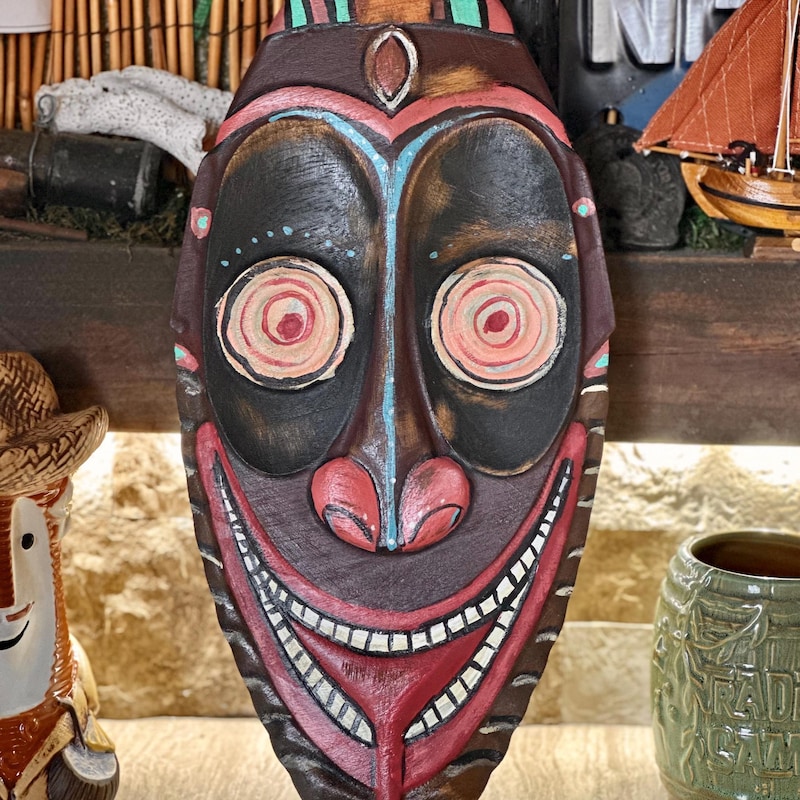 Tiki Mask Wood - Etsy