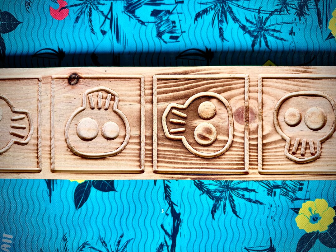 Wooden Tiki Skull Trim ( 3.5 Inches Wide) - Etsy