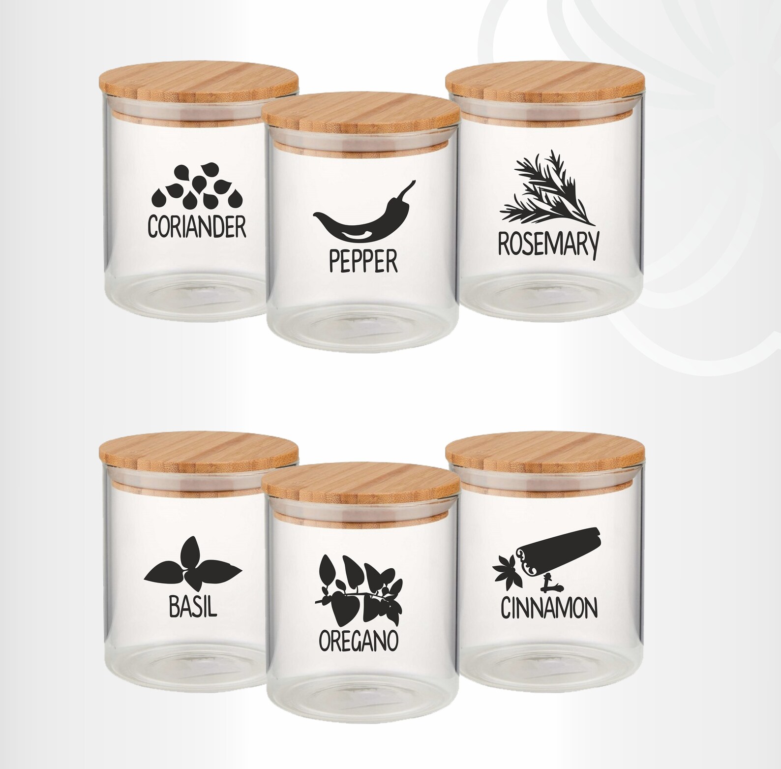 Spice labels svg seasoning labels template herbs sign svg | Etsy