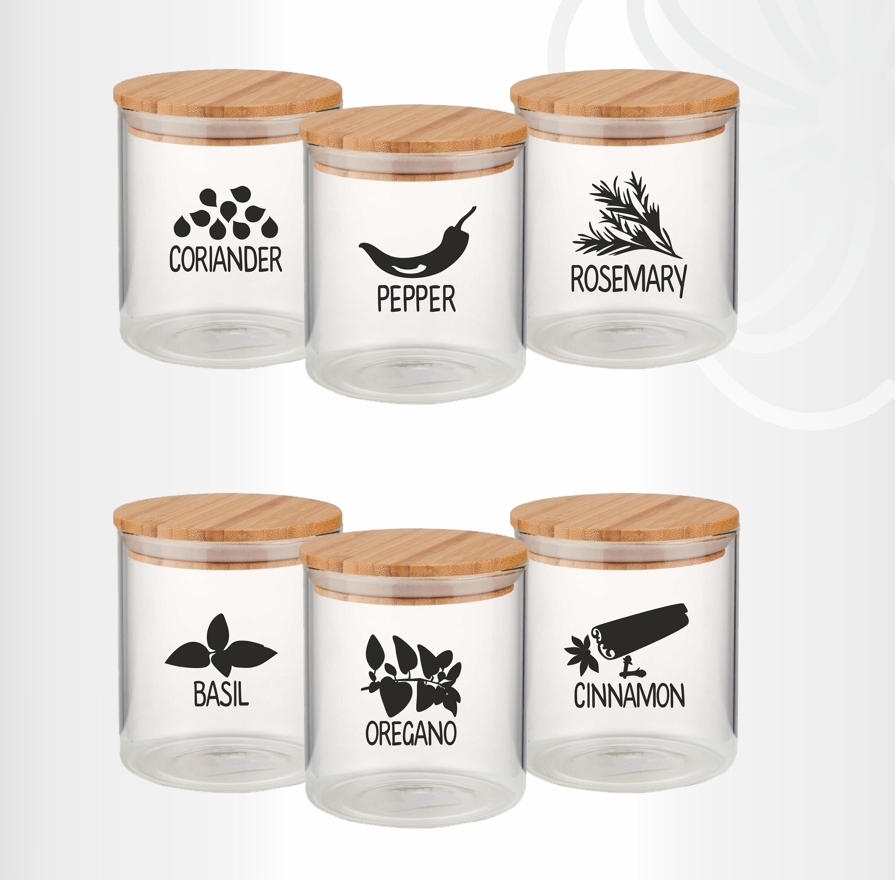 Spice labels svg seasoning labels template herbs sign svg | Etsy