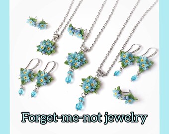 Forget Me Not Jewelry Sterling Silver Handmade Forget Me Not - Etsy