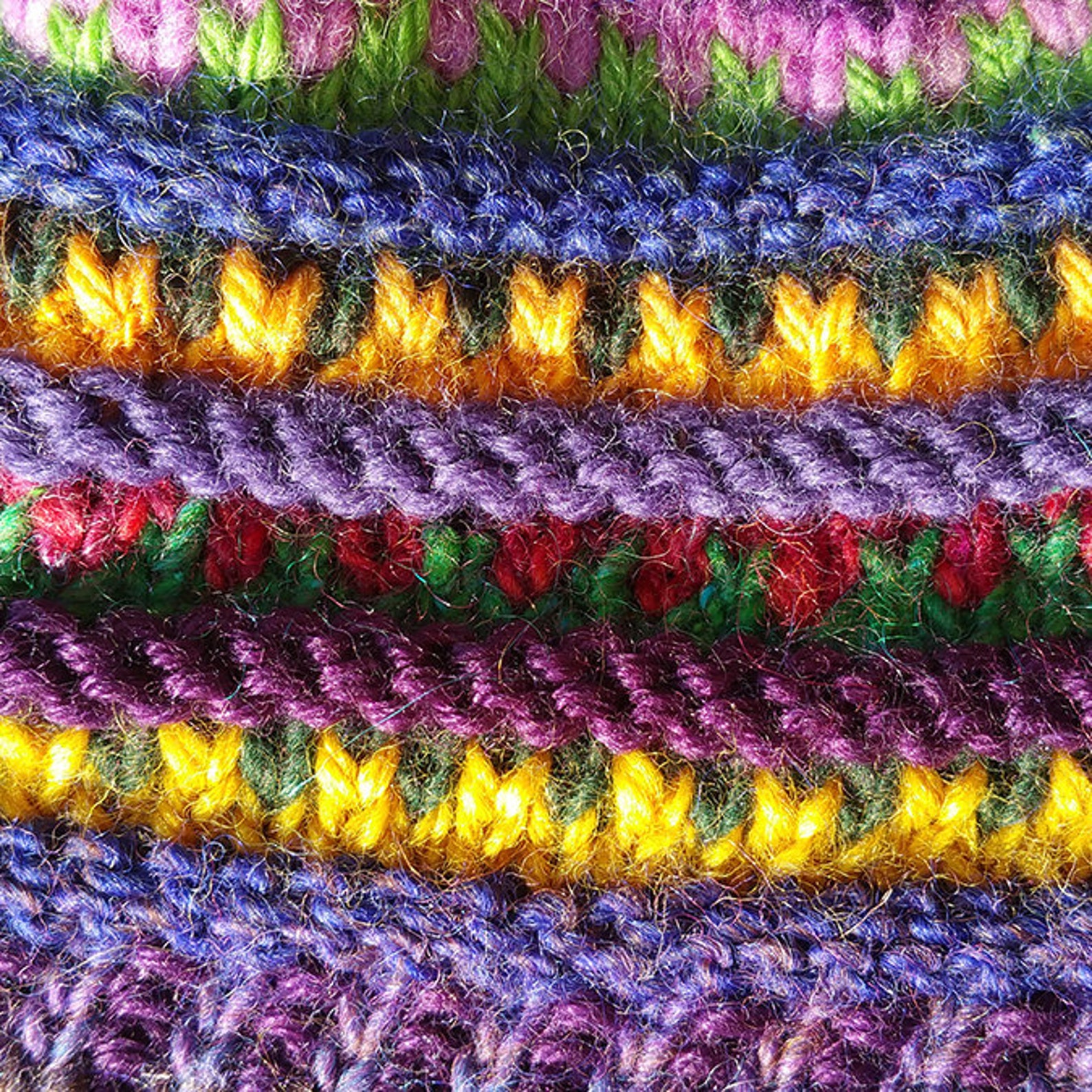 Scrap Yarn Knit Beanie (PDF Pattern) - Etsy