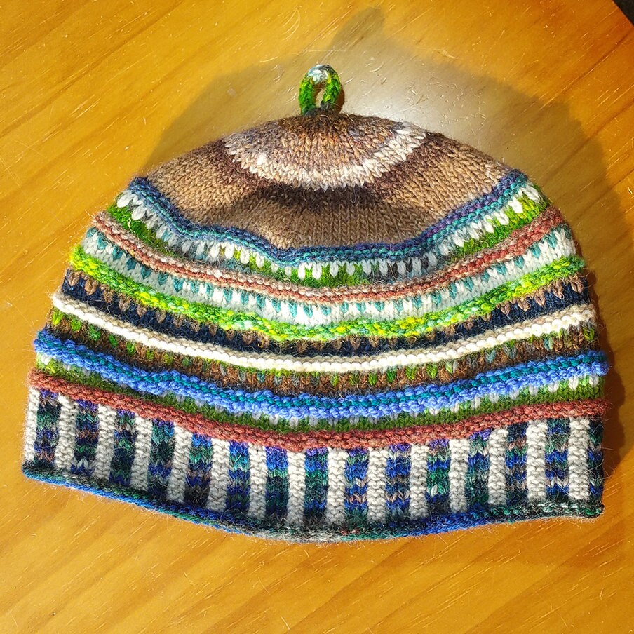 Scrap Yarn Knit Beanie (PDF Pattern) - Etsy