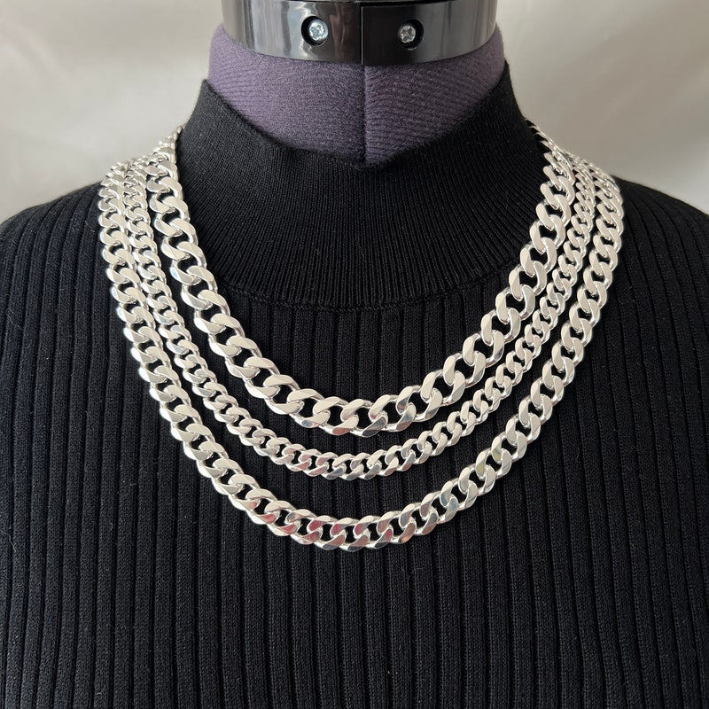 Large Silver Chain - Etsy