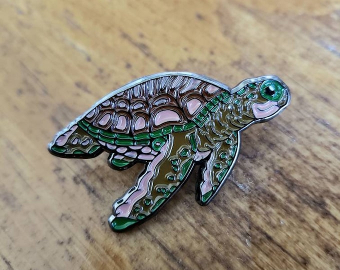 Gold Ocean of Sky Turtle Hard Enamel Pin - Night Version - Magical ...