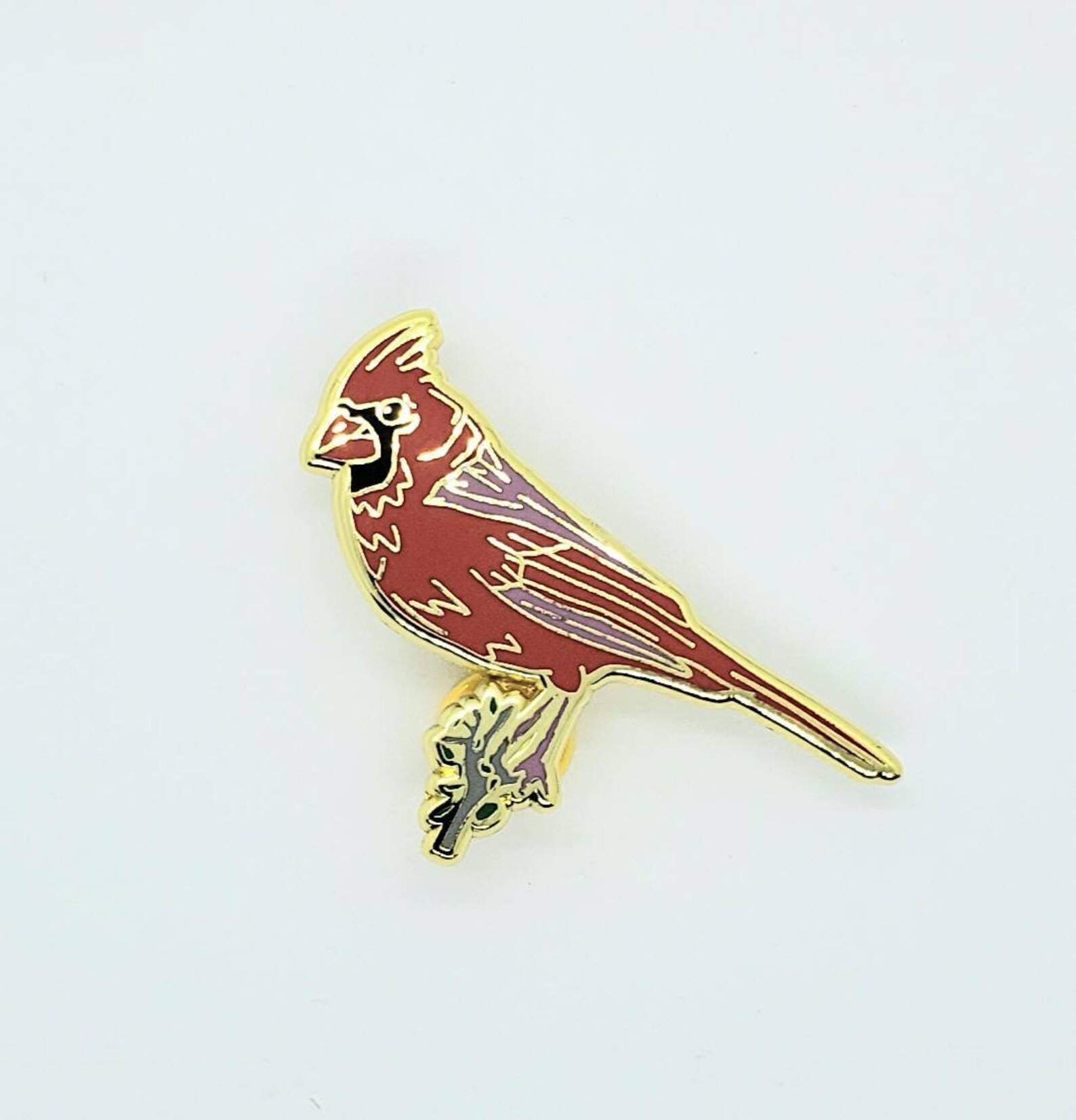 Cardinal Enamel Pin | Etsy