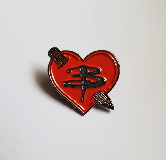 Slayer Stake in the Heart Enamel Pin | Etsy