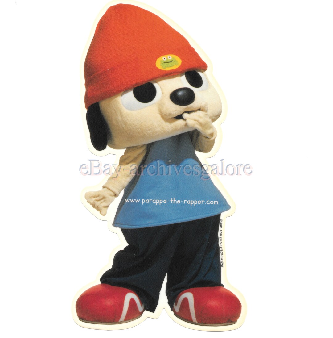 Parappa the Rapper 2001 Promotional Sticker Die Cut Rare Original Japan ...