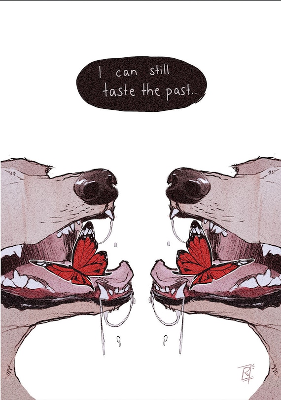 Dog Snarling Teeth Art