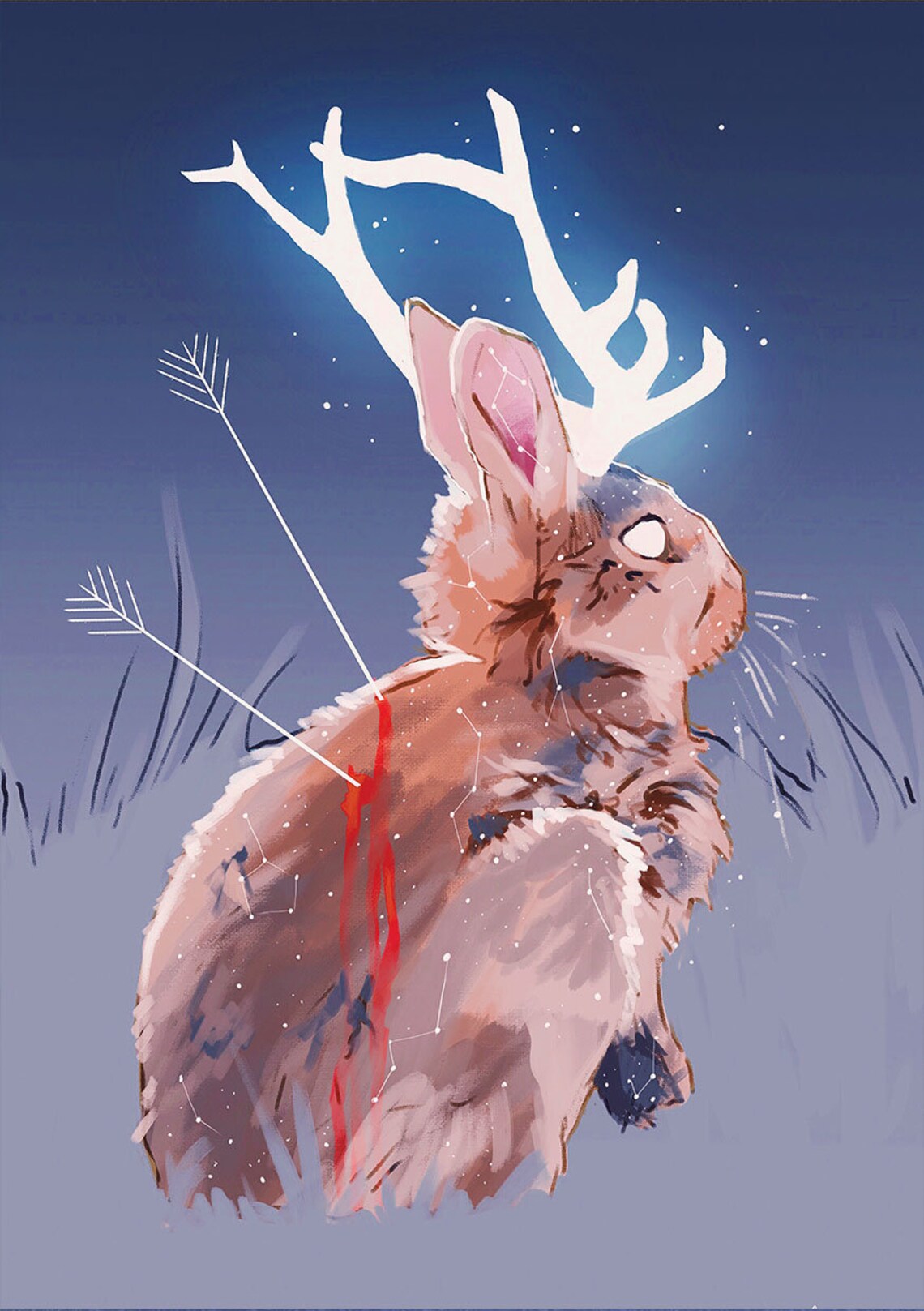 JACKALOPE Print Aesthetic Surreal Illustration - Etsy