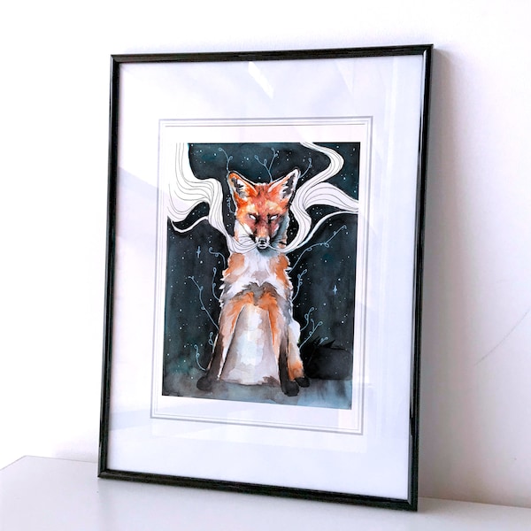 Realistic Fox Painting - Etsy