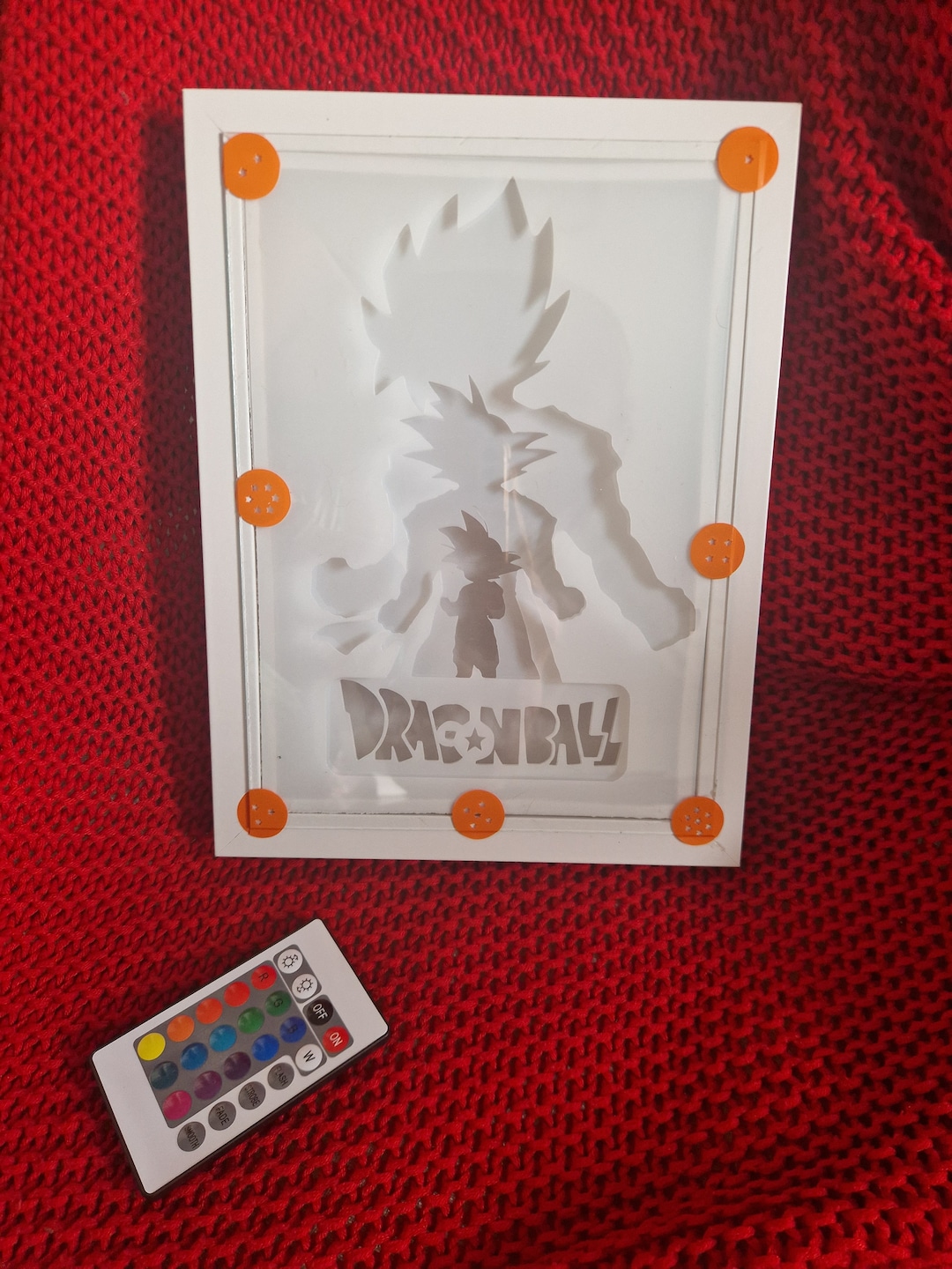 Lightbox Goku, Caja De Luz, Shadowbox, Caja De Sombras Dragonball ...
