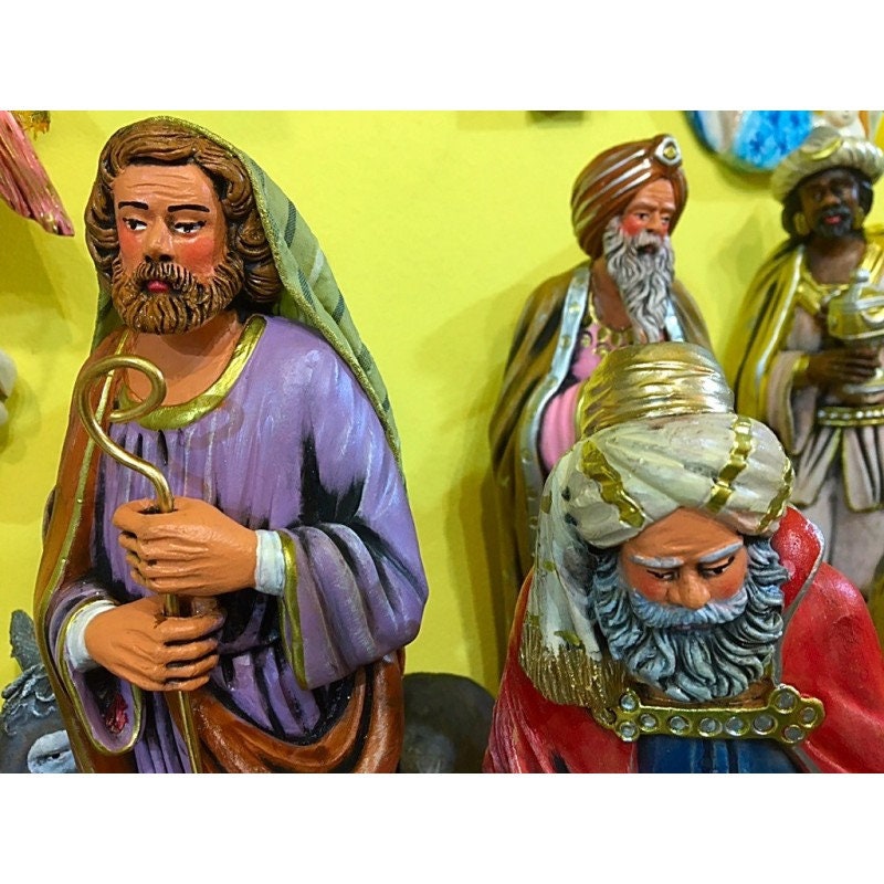 Handmade Nativity Scene Entirely Made and Decorated by Hand | Etsy