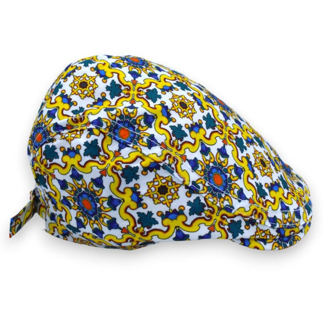 Adjustable Sicilian Flat Cap L 24 X 20 Cm Approx 1pc 100% COTTON, 6 ...