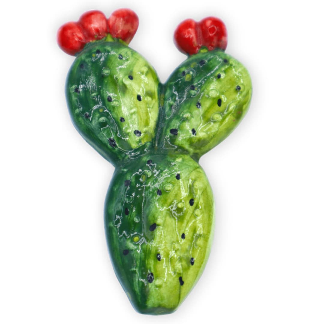 Sicilian Ceramic Magnet in the Shape of a Prickly Pear Shovel H 8 Cm ...