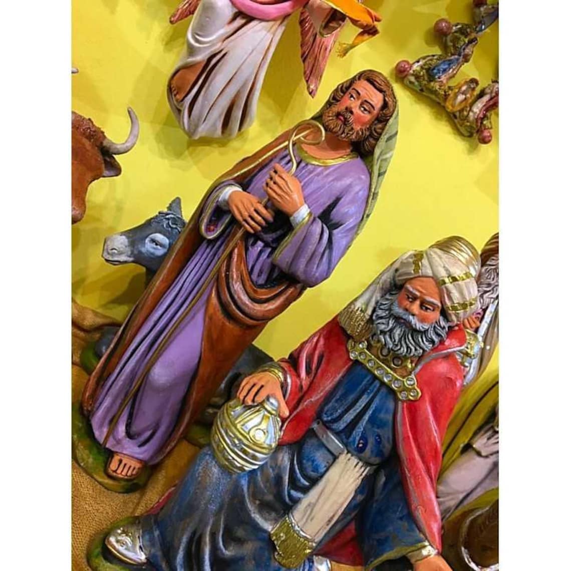 Handmade Nativity Scene Entirely Made and Decorated by Hand | Etsy