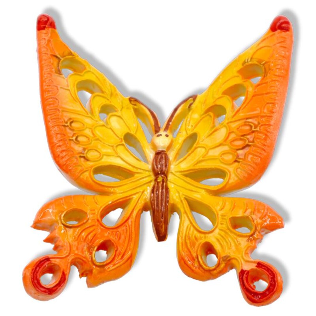 Medium Perforated Butterfly, Sicilian Ceramic, With Embossed ...