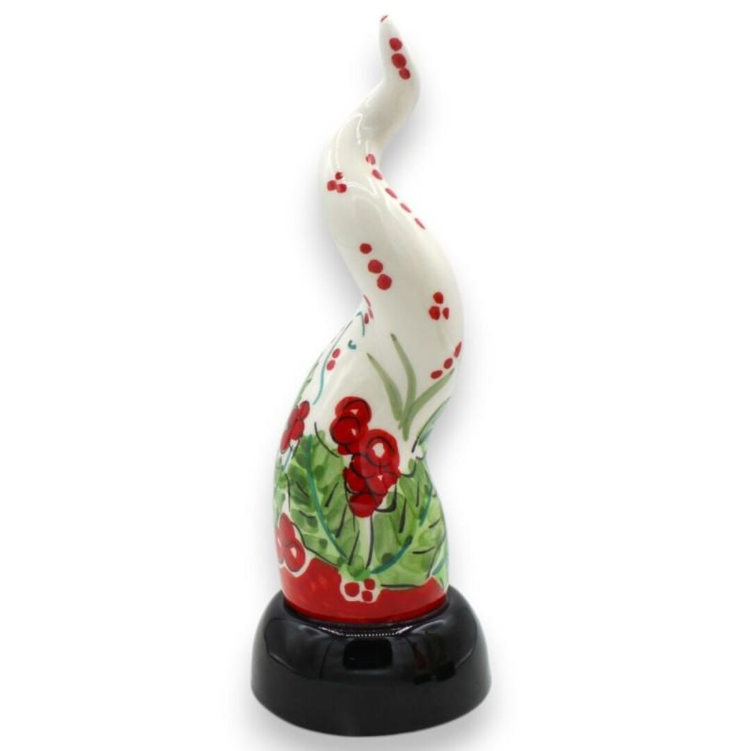 Vertical Lucky Horn in Sicilian Ceramic, H 22 Cm Approx. 1pc Modern ...