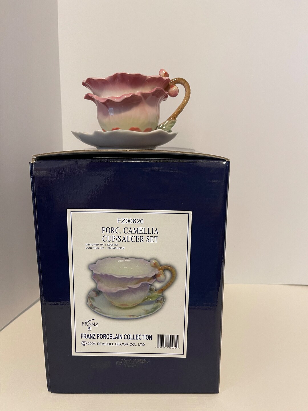 Franz Porcelain Camellia Cup & Saucer - Etsy