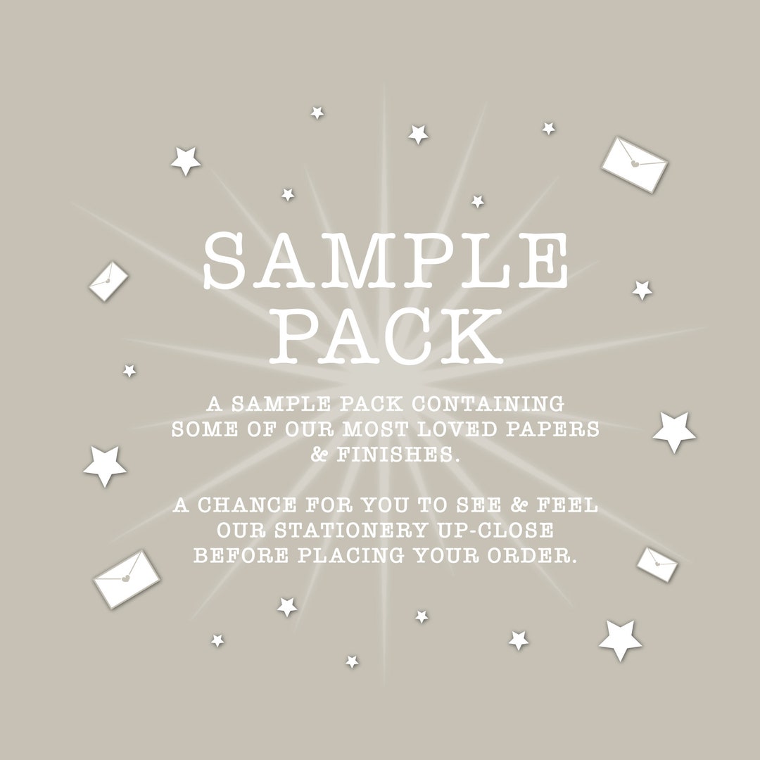 Sample Pack, Stationery Sample Pack, Wedding Stationery Samples ...