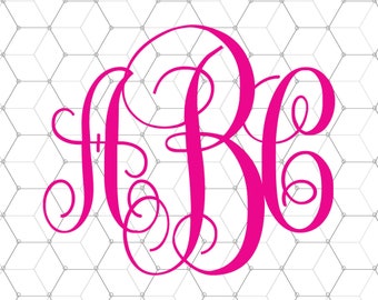 Monogram letters | Etsy