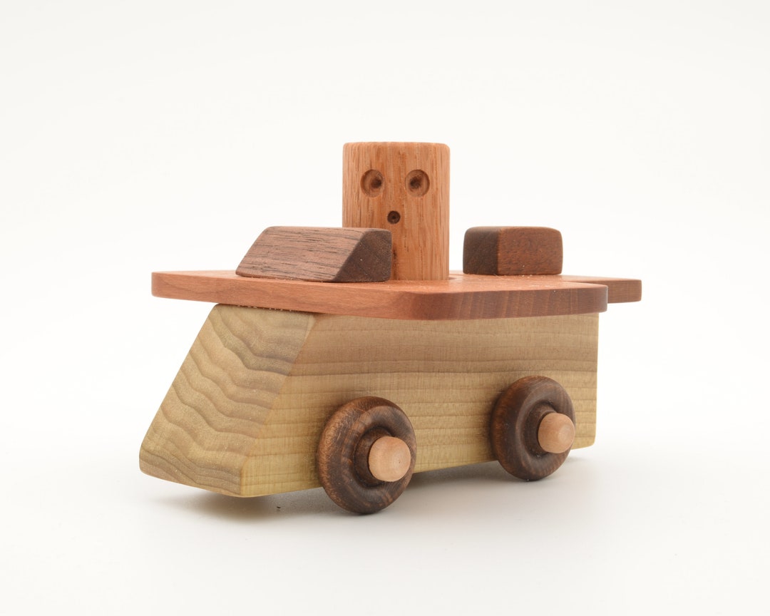 Wooden Toy Airplane & Pilot - Handcrafted - Etsy